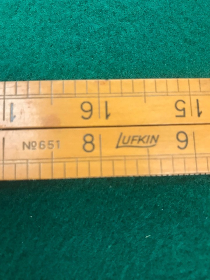 Vintage LUFKIN No. 651 Boxwood 2 Foot Folding Rule - Made in England | eBay