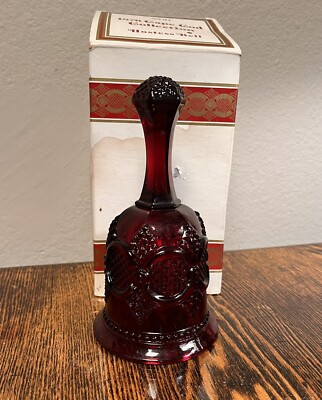 1876 Cape Cod Collection Hostess Bell Vintage Avon Ruby Red Glass | eBay