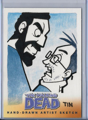 The Walking Dead Comic Series 2 Cryptozoic Sketch Card Dustin Tin Foust ...