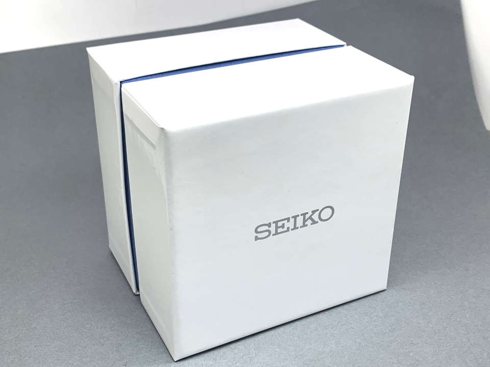 Seiko Watch Box Presentation White Blue Cardboard Display Gift Empty | eBay