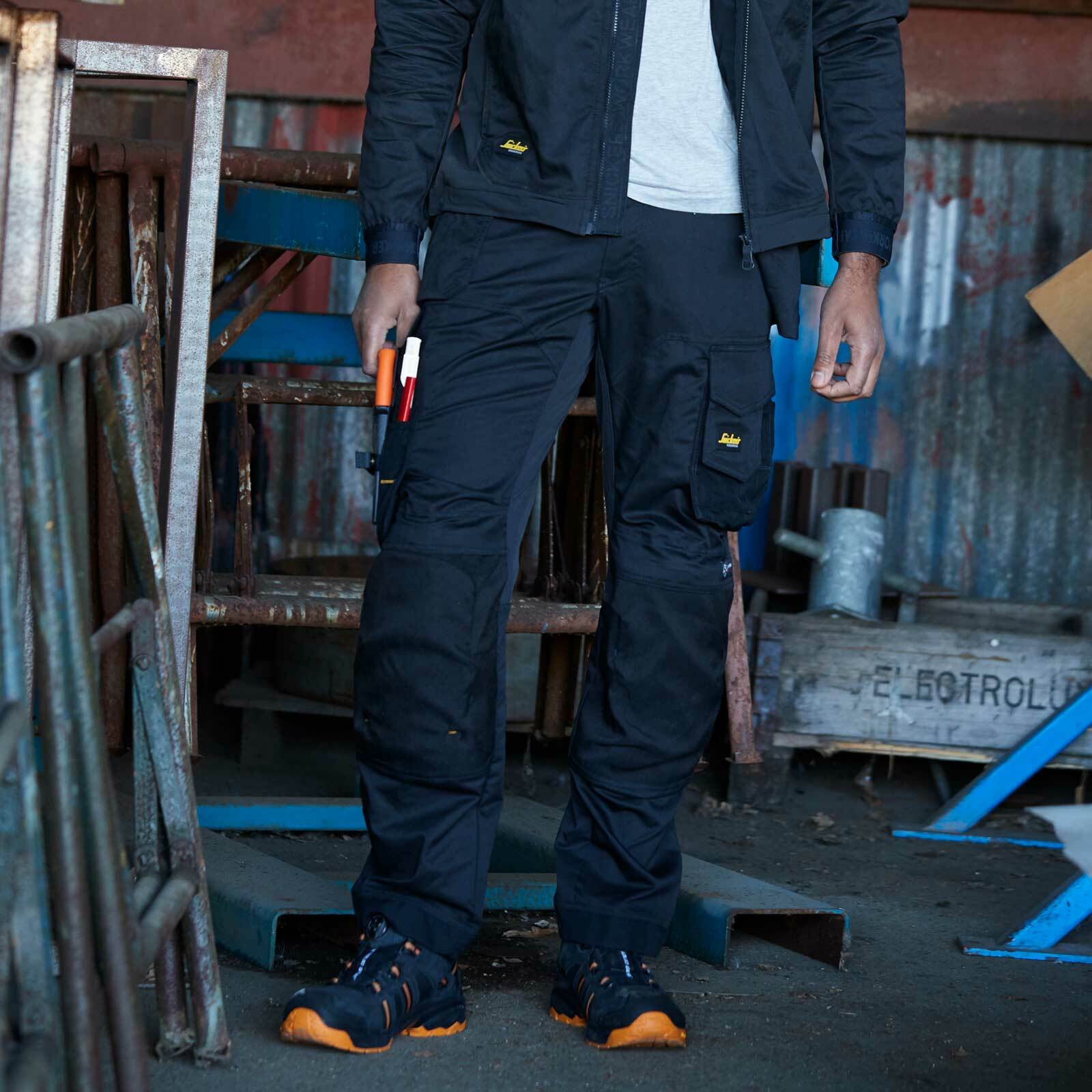 Snickers Stretch Loose Fit Trousers - Steel Grey/Black for sale online ...