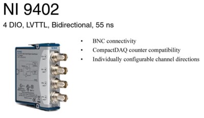 NI 9402 4-Channel, 55NS, LV TTL Digital I/O Module, BNC, New | eBay