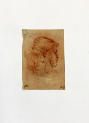 Charles Pew - Drawing Original - Ink - The Profile Female | eBay