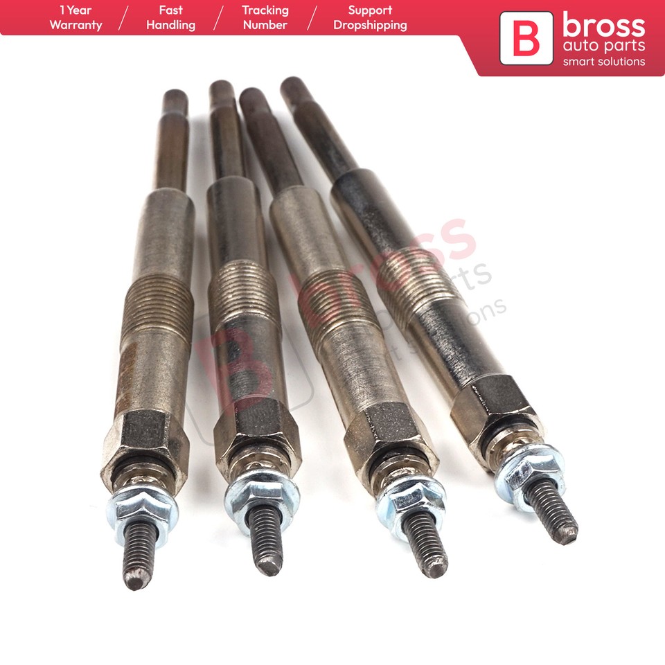4 Piece Heater Glow Plugs GX102, 0100 226422 for Kia Hyundai 1.5 2.0 2. ...