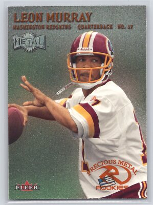 2000 Metal #240 Leon Murray RC Rookie - Redskins | eBay