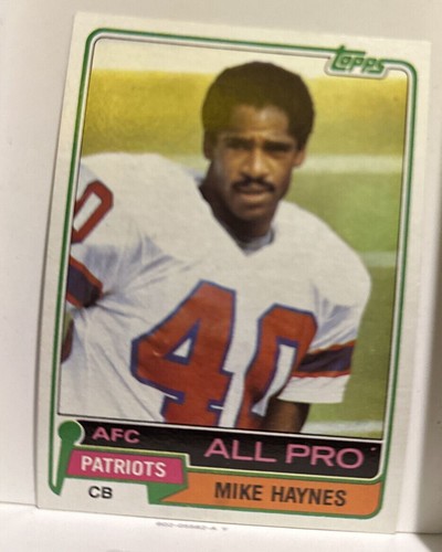 1981 NFL Topps #230 Mike Haynes New England Patriots CB AP Football ...