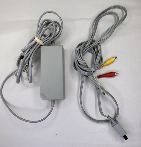 Nintendo WII Genuine OEM Power AC Adapter and AV Cables | eBay