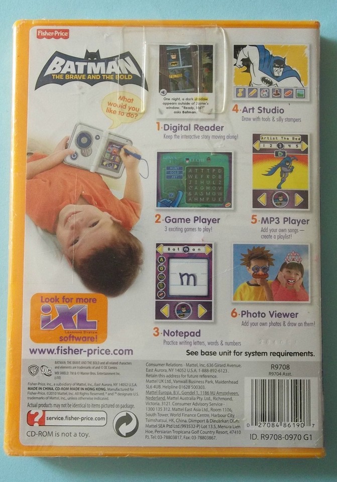 NEW Sealed Fisher-Price iXL BATMAN Game Cartridge The Brave and the ...