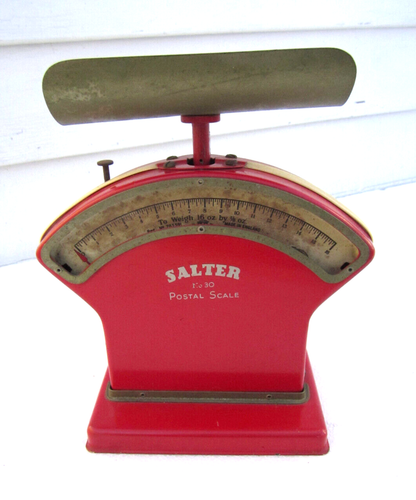 Vintage "Salter No. 30" postal scale - 8 1/2" tall | eBay
