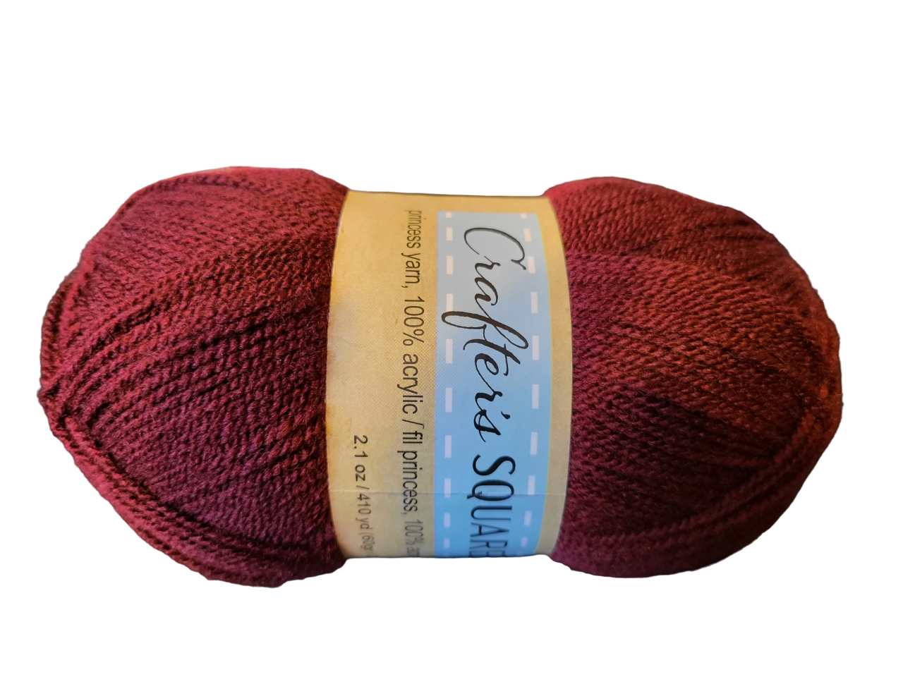 Crafter's Square Princess Yarn Skein - New - Burgundy | eBay