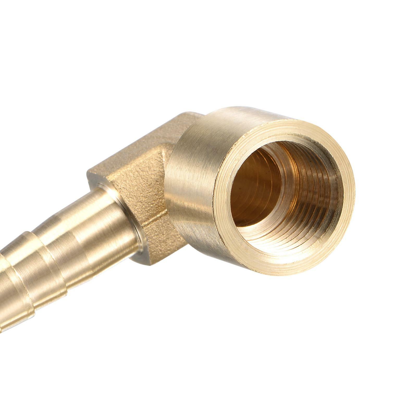Brass Hose Barb Fitting Elbow 8mm Barbed x G1/4 Female Pipe Connector ...