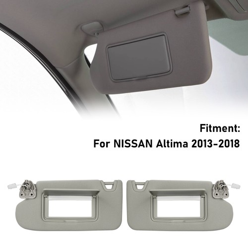 2PCS Gray Sun Visor Left & Right For Nissan Altima 2013-2018 96401 ...