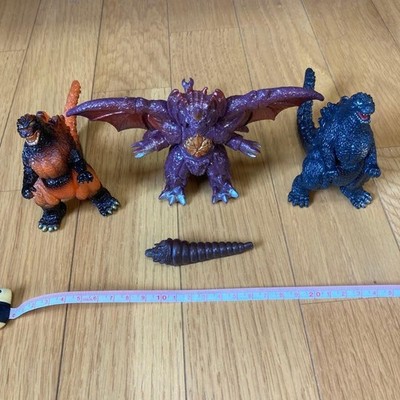 Godzilla Mini Sofubi Figure Set - Godzilla x Destroyah x Mothra Larva ...