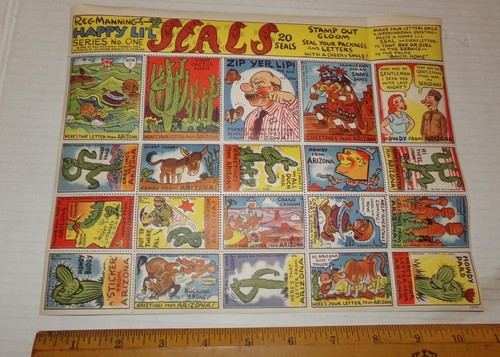 1940 WW2 WWII Original Reg Manning Cartoon Cinderella Poster Stamps ...