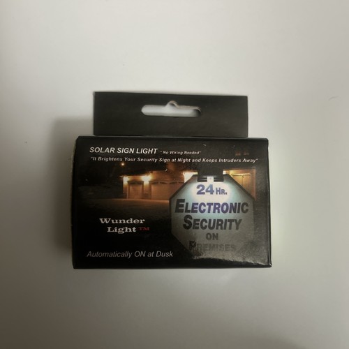 Wunder Light Outside Solar Illuminate LED Home Yard Clip On Sign Light ...