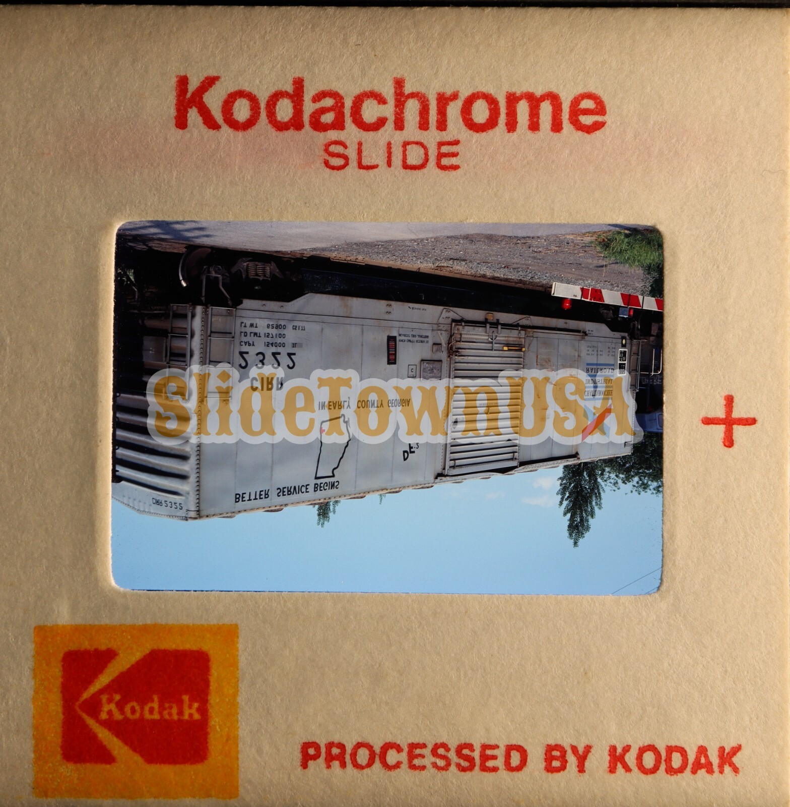 Vtg 1979 Train Slide 2322 Boxcar CIRR Chattahoochee Industrial RR NY ...