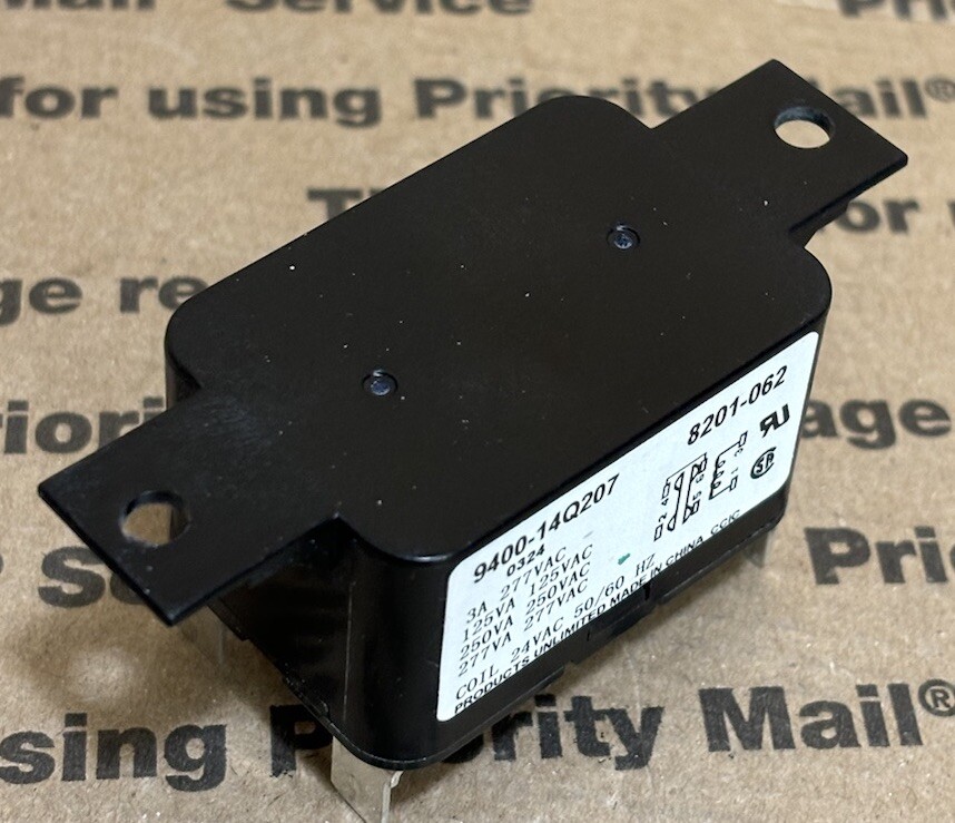 9400-14Q207 Motor Relay Module SPDT Coil: 24V Contacts: 3A 277v Bard ...