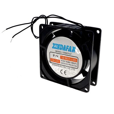 Lüfter 80x80x25mm Lüfter 230V 20,7db 18W Einbaulüfter Ventilator Lüfter ...