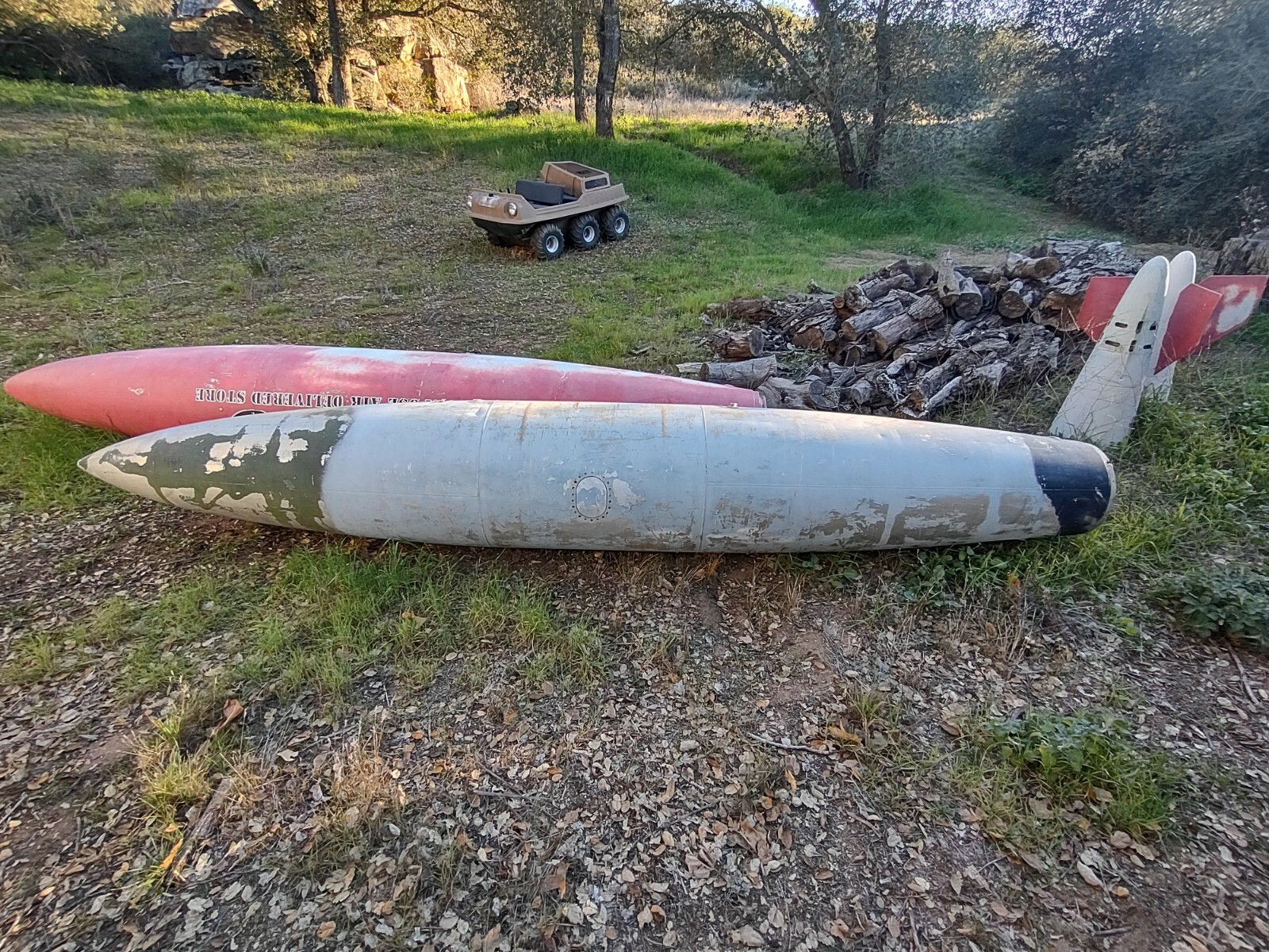 2 Aircraft Drop Tanks, Fuel Tank, Wing Tank Belly Tank | eBay