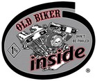 LUCKY 13 OLD BIKER INSIDE STICKER OUTLAW OMC 1% DON'T BE FOOLED OLD ...