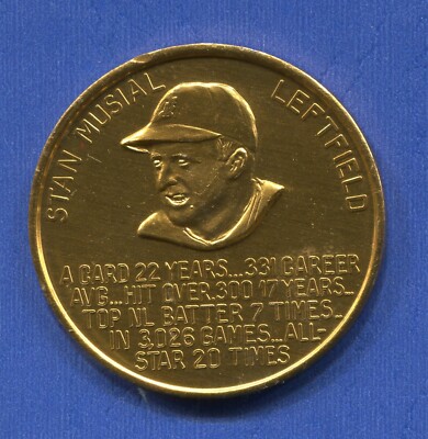 1966 STAN MUSIAL St Louis Cardinals Busch Stadium Immortals Coin | eBay
