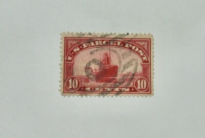 1913 U.S. Parcel Post (Steamship and Mail Tender) 10 Cent Stamp | eBay