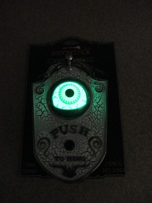 NWT- Animated Lighted Talking Eyeball Doorbell Halloween Prop Spooky ...