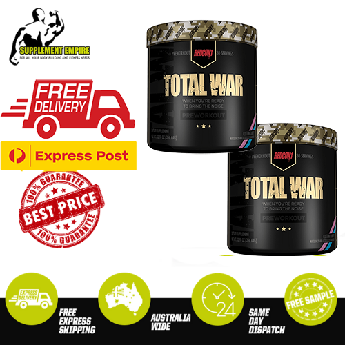 2 X REDCON1 TOTAL WAR Pre Workout Redcon 1 Preworkout 30 servings TWIN ...
