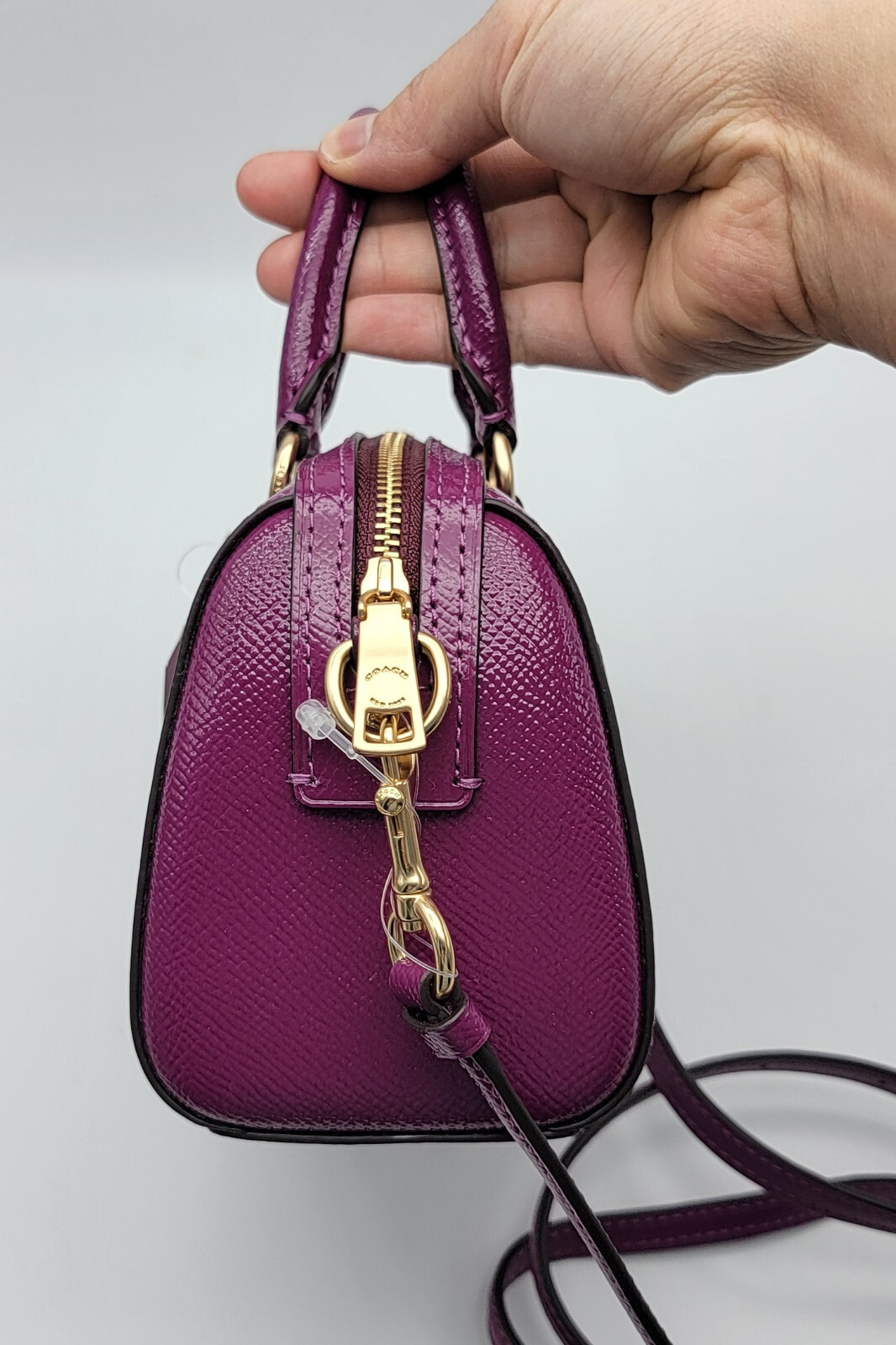 NWT Coach Mini Rowan Crossbody CE631 Dark Magenta | eBay