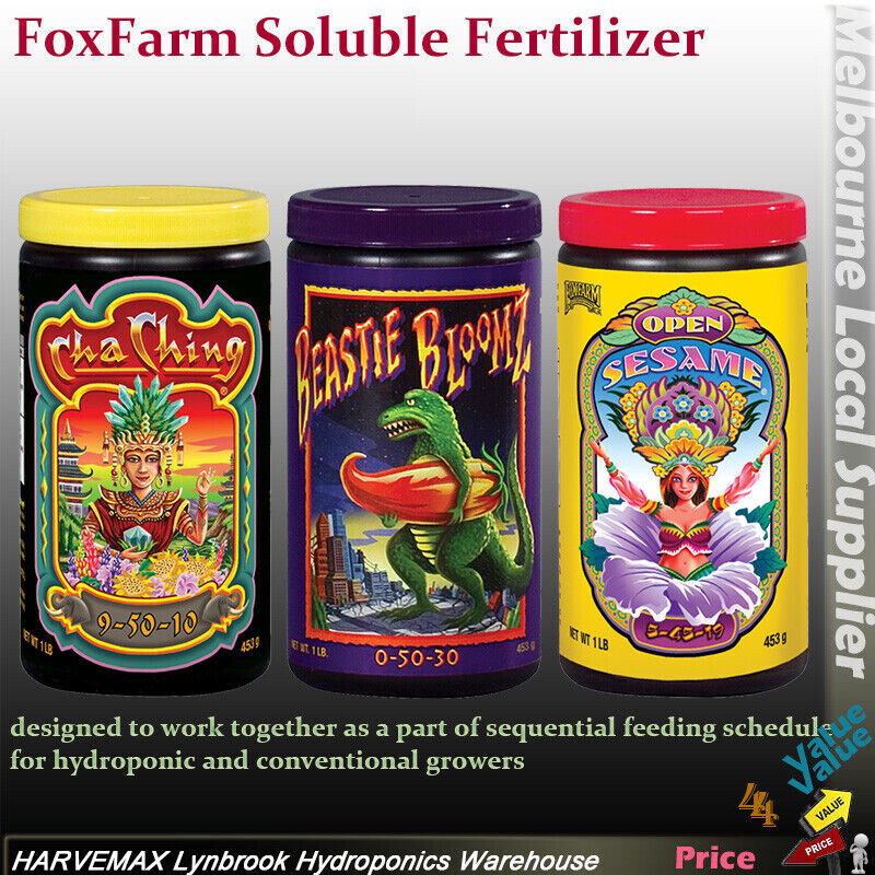 Fox Farm Soluble Fertilizer Open Sesame Cha Ching Beastie Bloom 1lb ...