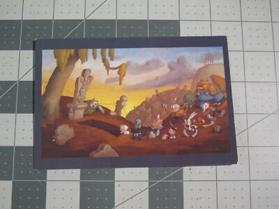 vtg 2000s Mark Bodnar We All Go @ La Luz art show flyer card SUR3 pop ...