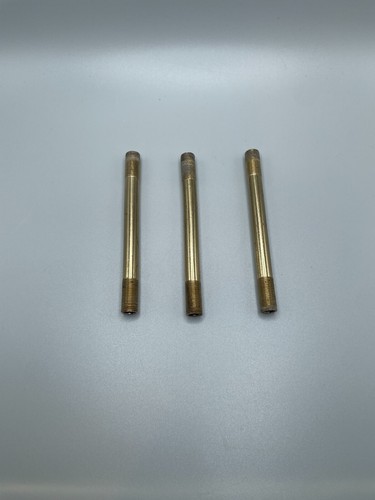 Solid Brass Lamp Parts Used Vintage Threaded Lamp Pipe Set of Three | eBay