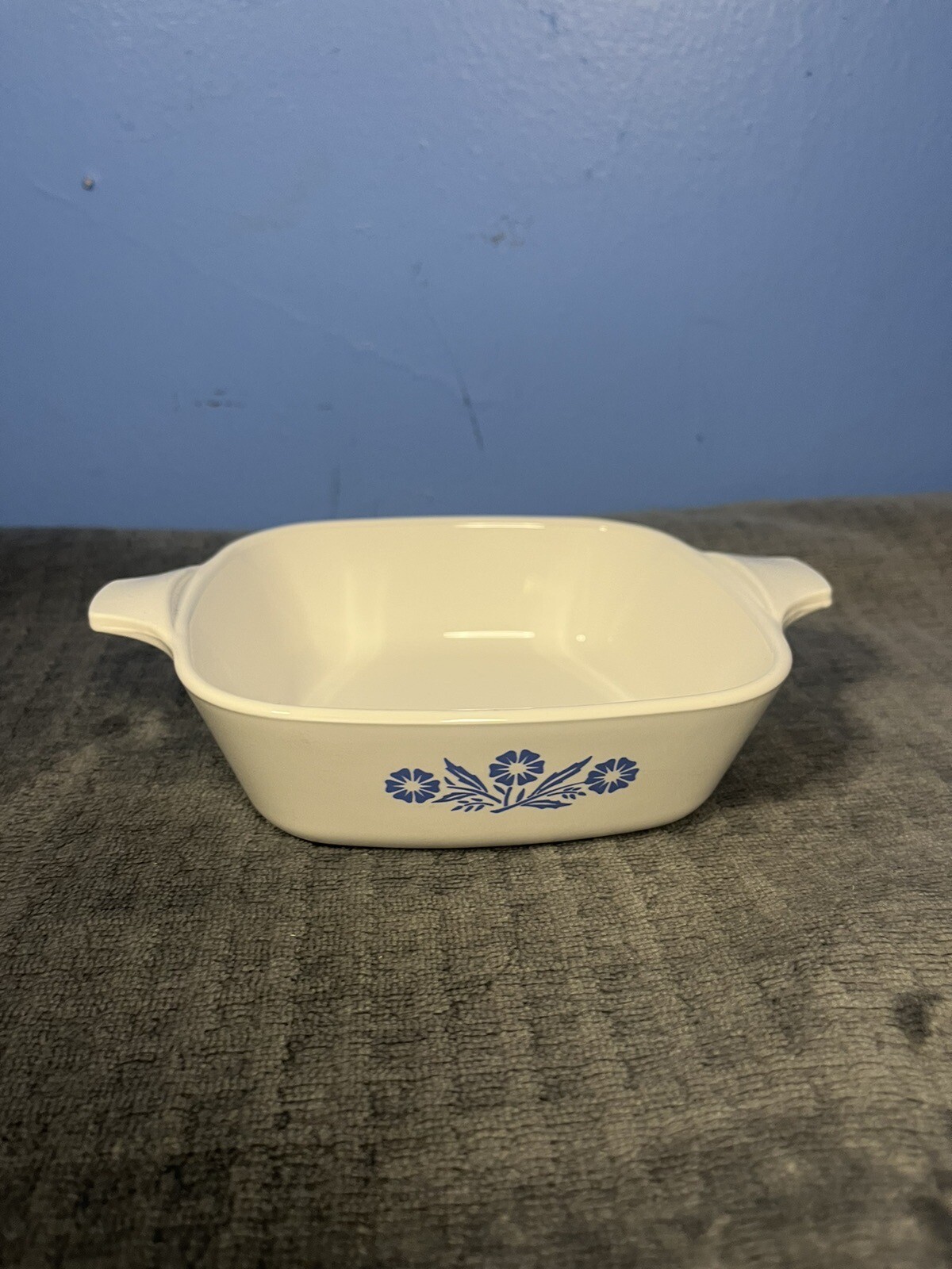 Corning Ware Cornflower Blue White Small Casserole Dish P-41-B 1 3/4 ...