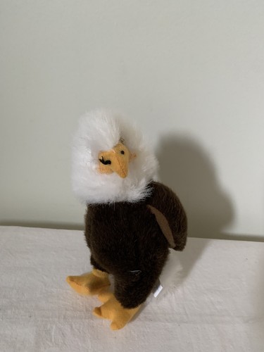 Bald Eagle Plush Stuffed Animal 8" Vintage Genich International Fuzzy ...