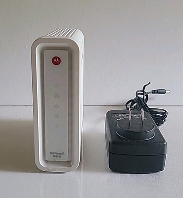ARRIS / Motorola SurfBoard SB6141 DOCSIS 3.0 Cable Modem w/ Power ...