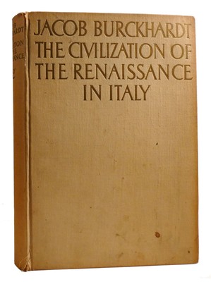 Jacob Burckhardt THE CIVILIZATION OF THE RENAISSANCE IN ITALY Copyright ...