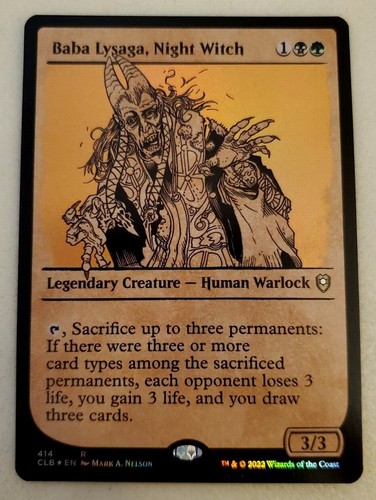 1x Baba Lysaga, Night Witch Showcase FOIL CLB Battle for Baldur's Gate ...