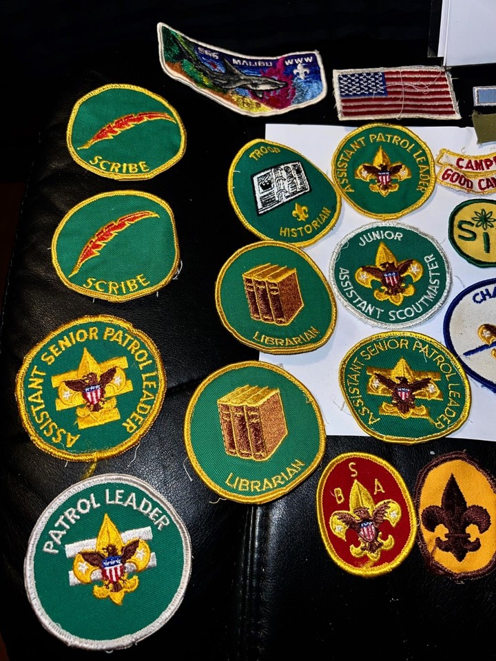 VINTAGE ORIGINAL BOY SCOUTS Patches 1960s,1970s ERA EAGLE +cheep RARE ...