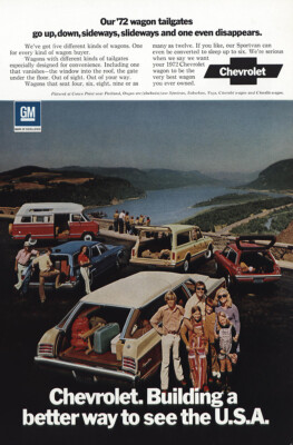 1972 Chevrolet Wagon Tailgates: Up Down Sideways Slideways Vintage ...