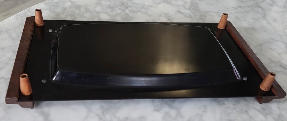 Retro Cutco Steak Sizzle Plate Serving Tray Wood Black 1 | eBay