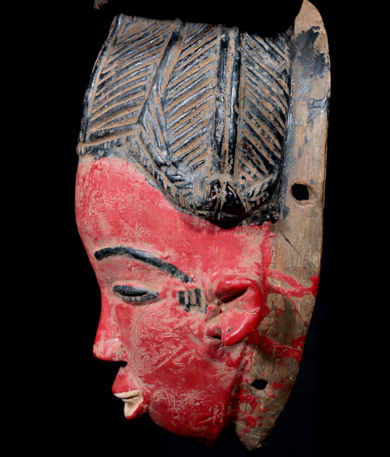 African Art - Baoulé Mask Akan Mami Wata Vodou Deity 58 Cms | eBay