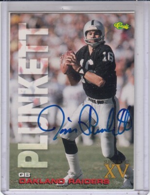 JIM PLUNKETT 1996 Classic SP Autograph #SP7 Raiders | eBay