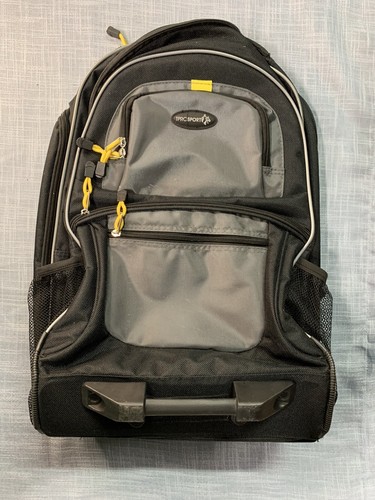 TPRC by Travelers Club 19" Polyester Rolling Backpack - Black - Pre ...