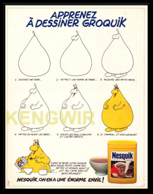 PUBLICITE GROQUIK Vintage 70/80 's NESQUIK PUB / AD | eBay