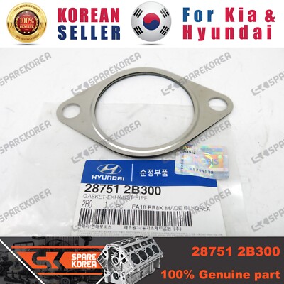 Genuine/OEM 287512B300 GASKET-EXHAUST PIPE for Hyundai Santa Fe CM 06 ...