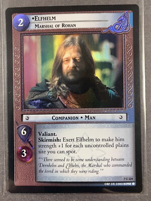 Decipher Lord of the Rings TCG FOIL - Elfhelm, Marshal of Rohan - Never ...