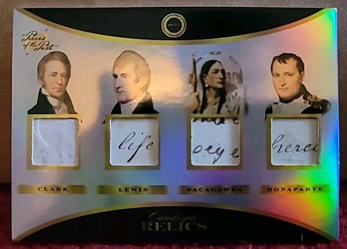 2024 Pieces of the Past 1800's Ed. Quad Relic - Clark, Lewis, Napoleon ...