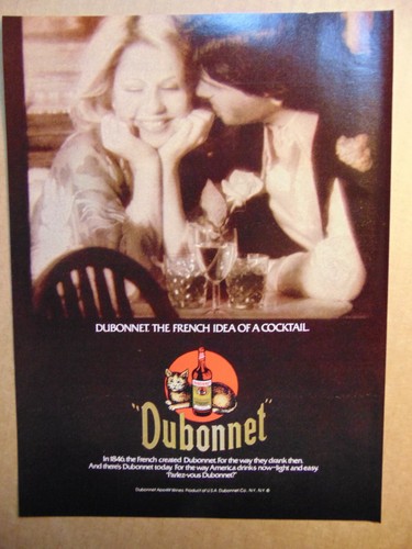 1979 Dubonnet The French Idea of A Cocktail Happy Couple vintage art ...