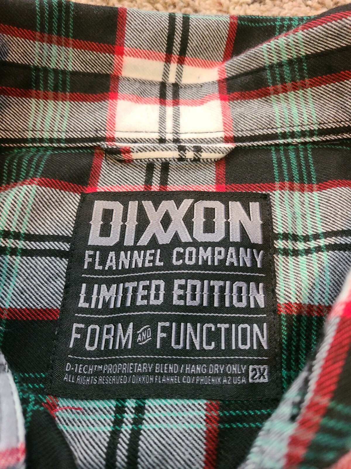 DIXXON FLANNEL LIMITED EDITION MEN'S FORM FUNCTION SN… - Gem