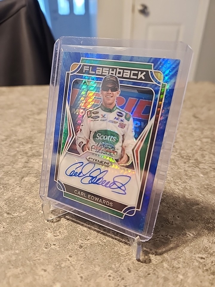 2022 Prizim Nascar Carl Edwards Flashback 17/35 Blue Hyper | eBay